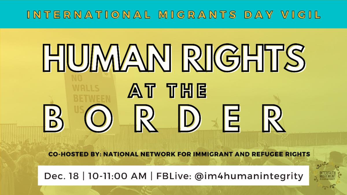 Monthly Interfaith Vigil: Human Rights at the Border – Interfaith ...